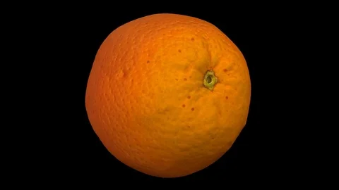 Rotating Orange on Transparent Backgroun... | Stock Video | Pond5