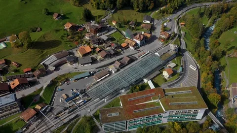 Rotating-panning aerial footage of the t... | Stock Video | Pond5