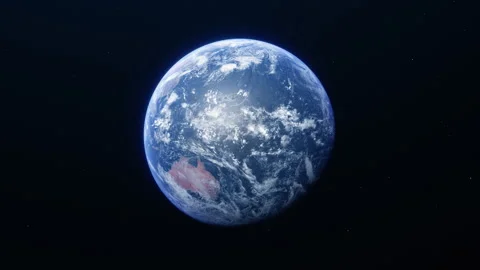 Rotating planet Earth from space. Textur... | Stock Video | Pond5
