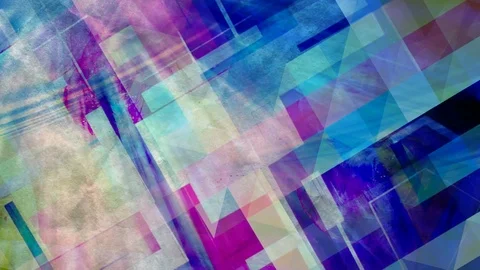 Rotating Pulsating Pastel Geometric Rect... | Stock Video | Pond5