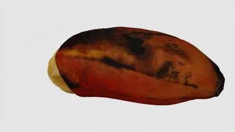 Rotating Red Banana on Transparent Backg... | Stock Video | Pond5