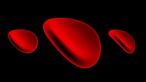 Rotating red blood cells animation again... | Stock Video | Pond5
