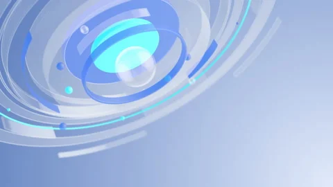 Rotating rings corporate tech background... | Stock Video | Pond5
