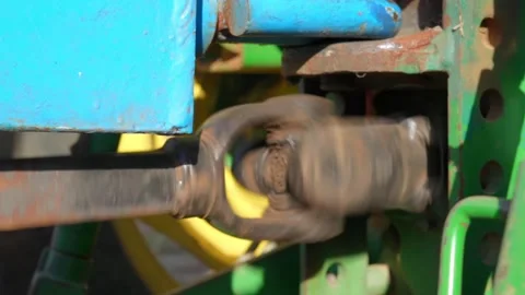 Rotating shaft tractor, rotating shaft p... | Stock Video | Pond5