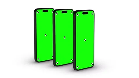 Rotating Smartphone Green Screen on Back... | Stock Video | Pond5