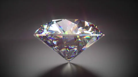 Rotating sparkling diamond, animation | Stock Video | Pond5