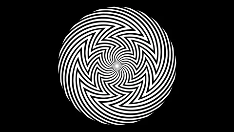 Rotating spiral - optical illusions | Stock Video | Pond5