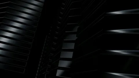 Rotating Stack of Black Figures, Reflect... | Stock Video | Pond5