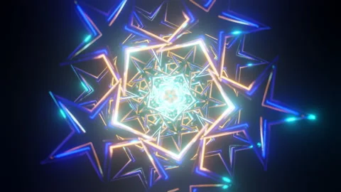 Rotating star shape background VJ Loop. | Stock Video | Pond5