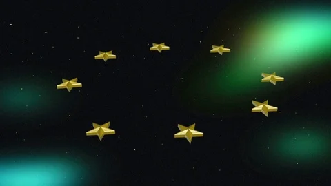 Rotating stars on the space background. | Stock Video | Pond5