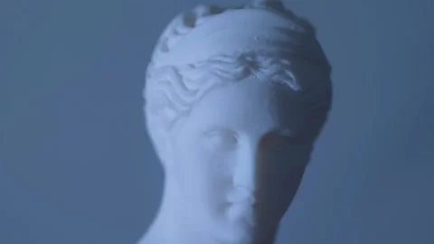 Rotating statue of the Greek God Artemis... | Stock Video | Pond5