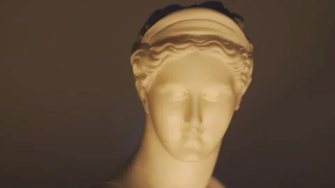 Rotating statue of the Greek God Artemis... | Stock Video | Pond5