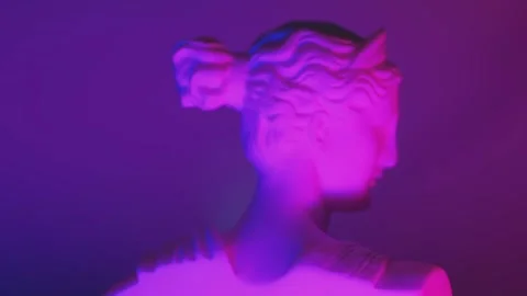 Rotating statue of the Greek God Artemis... | Stock Video | Pond5