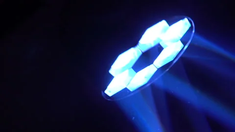 Rotating strobe light illuminating dance... | Stock Video | Pond5