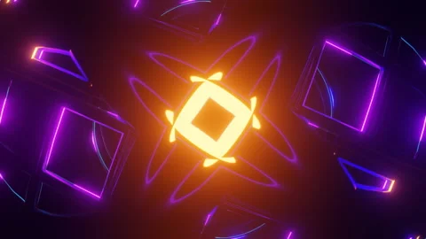 Rotating strobe Neon disco background VJ... | Stock Video | Pond5