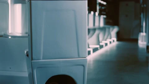 Rotating Toilet bowl. Studio filming. In... | Stock Video | Pond5