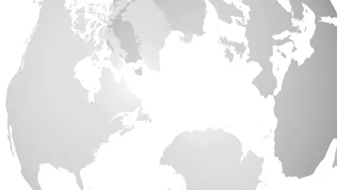Rotating Globe Transparent Background Stock Video Footage | Royalty ...
