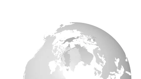 Rotating transparent Earth Globe Map | Stock Video | Pond5