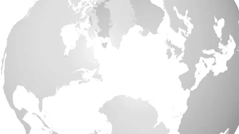 Rotating transparent Earth Globe Map | Stock Video | Pond5