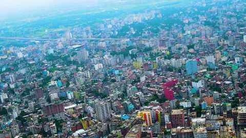 Rotating video of megacity Dhaka in Bang... | Stock Video | Pond5