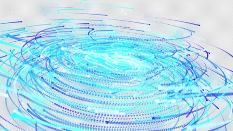 Rotating vortex particles on transparent... | Stock Video | Pond5