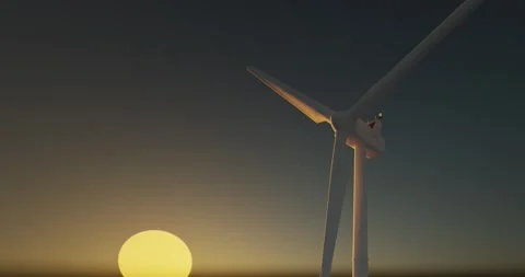 rotating wind power machine as renewable... | Stock Video | Pond5