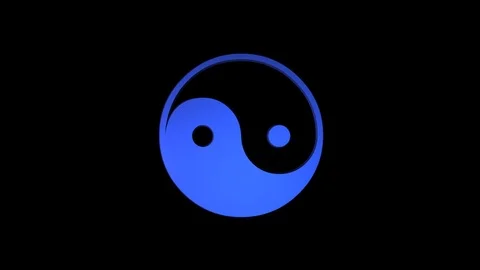 Yin Yang Pictogram Stock Footage ~ Royalty Free Stock Videos | Pond5