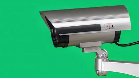 Rotation of CCTV systems on a green scre... | Stock Video | Pond5