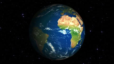 rotation of the planet Earth around its ... | Stock Video | Pond5