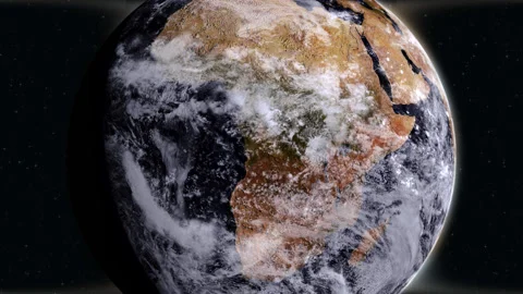 Rotation planet. Earth globe. World map ... | Stock Video | Pond5