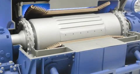 rotation of the prepared electric motor ... | Stock Video | Pond5