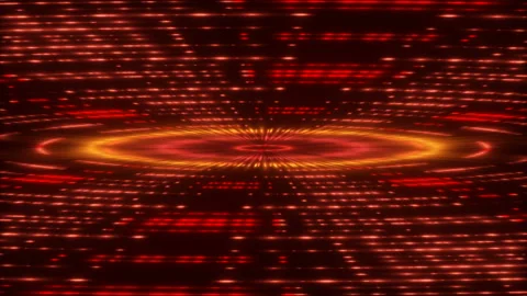 rotation red particles and light on dark... | Stock Video | Pond5