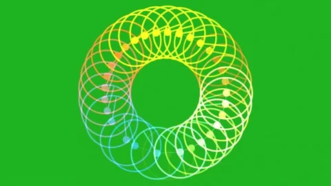 Rotational dial motion graphics with gre... | Stock Video | Pond5