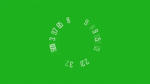 Rotational numbers motion graphics with ... | Stock Video | Pond5
