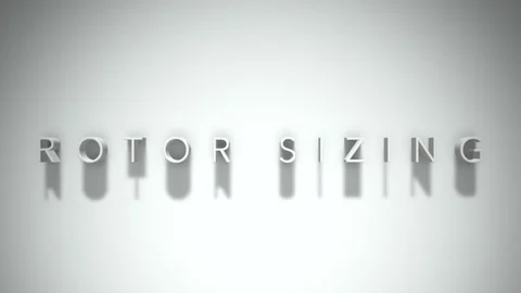 rotor sizing 3D title animation white te... | Stock Video | Pond5