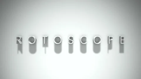 rotoscope 3D title animation with shadow... | Stock Video | Pond5