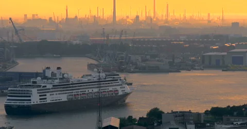 Rotterdam Red Cranes Stock Videos – Royalty-Free HD & 4K Videos