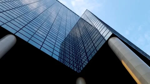 Rotterdam Glass Modern Office building r... | Stock Video | Pond5