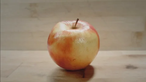 Rotting apple time lapse: a fresh juicy ... | Stock Video | Pond5