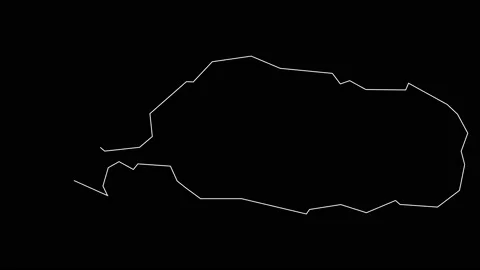 Rotuma Island map of Fiji Islands outlin... | Stock Video | Pond5