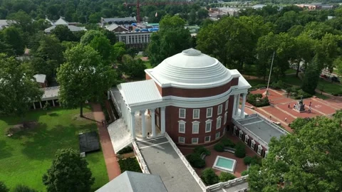 Rotunda at University of Virginia, UVA. ... | Stock Video | Pond5