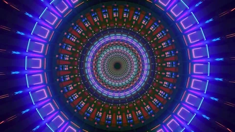 round 4k rotation reflection visual 3d i... | Stock Video | Pond5