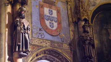 Round church Gothic templar castle and c... | Stock Video | Pond5