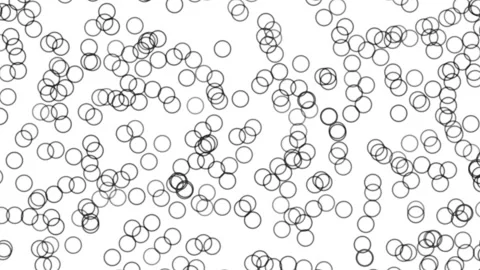Round circular shape particle white back... | Stock Video | Pond5