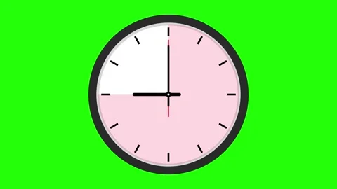 round clock animation wall clock clock ... | Stock Video | Pond5