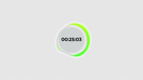 Round clock timer counts down 30 seconds... | Stock Video | Pond5