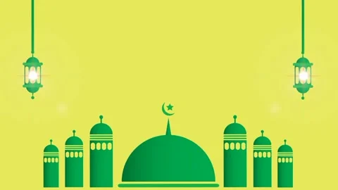 Round dome mosque background animation o... | Stock Video | Pond5
