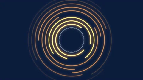 Round graphic hud animation. Target inf... | Stock Video | Pond5
