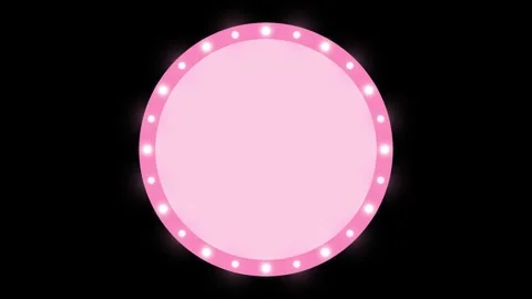 round light frame with flashing light fr... | Stock Video | Pond5