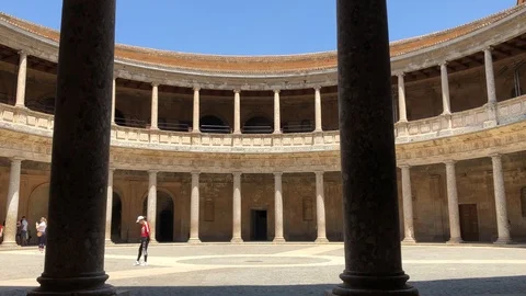 Circular Colonnade Stock Footage ~ Royalty Free Stock Videos | Pond5